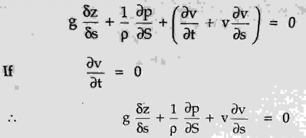 Euler's and Bernoulli' equation : Derivation, Assumptions, Limitations